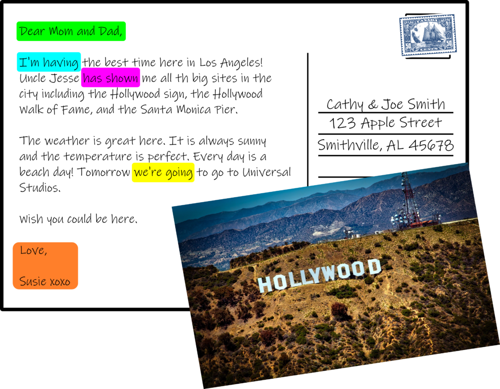 Writing A Postcard To Your Family Englishacademy101 Writing A Postcard To Your Family Englishacademy101